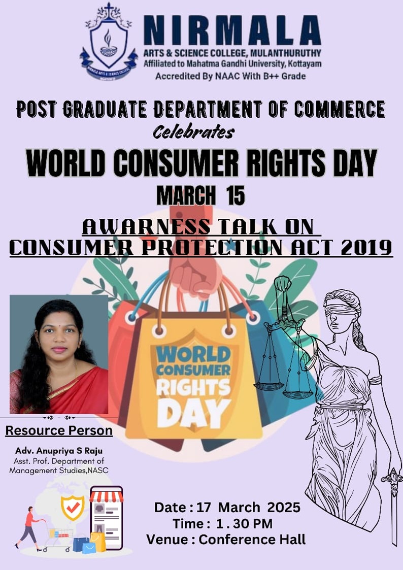 Awareness Talk on Consumer Protection Act 2019 - Nirmala Arts and ...