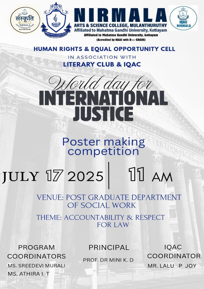 World Day for International Justice: Poster Making Competition ...